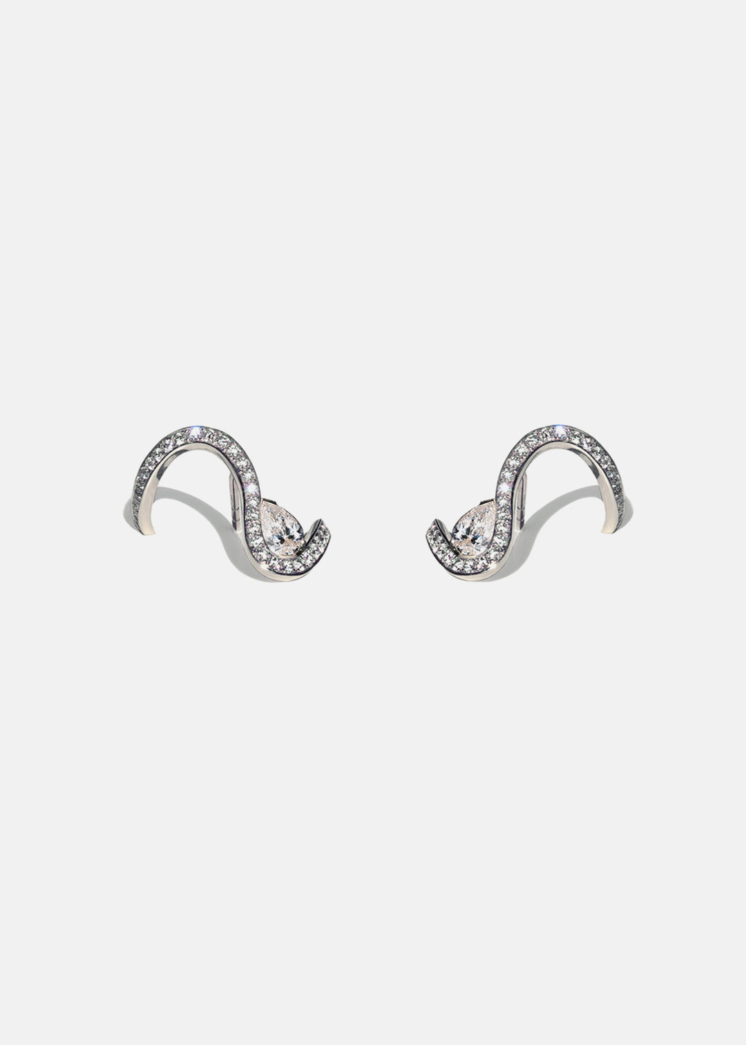 Diamond Trace Pavé Earring – KATKIM
