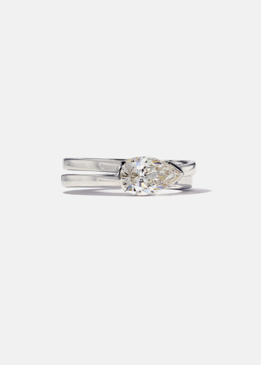 Pear Diamond Infinity Ring