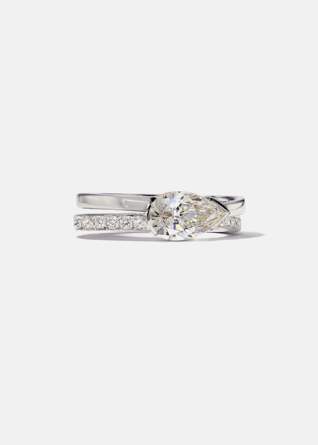 Pear Diamond Infinity Pavé Ring – KATKIM