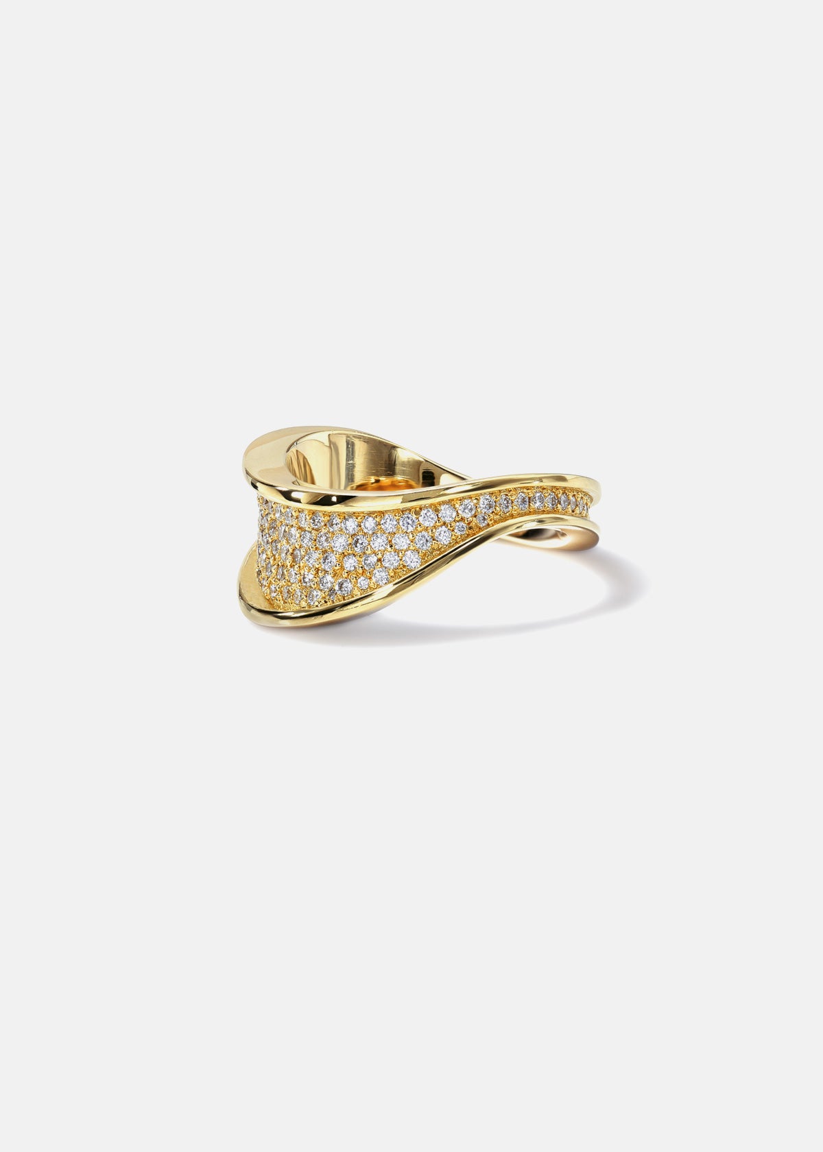 Grande Trace Pavé Ring