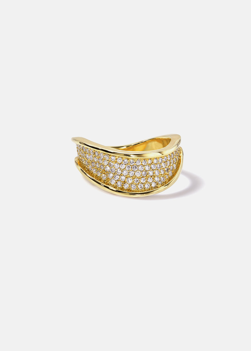 Grande Trace Pavé Ring – KATKIM