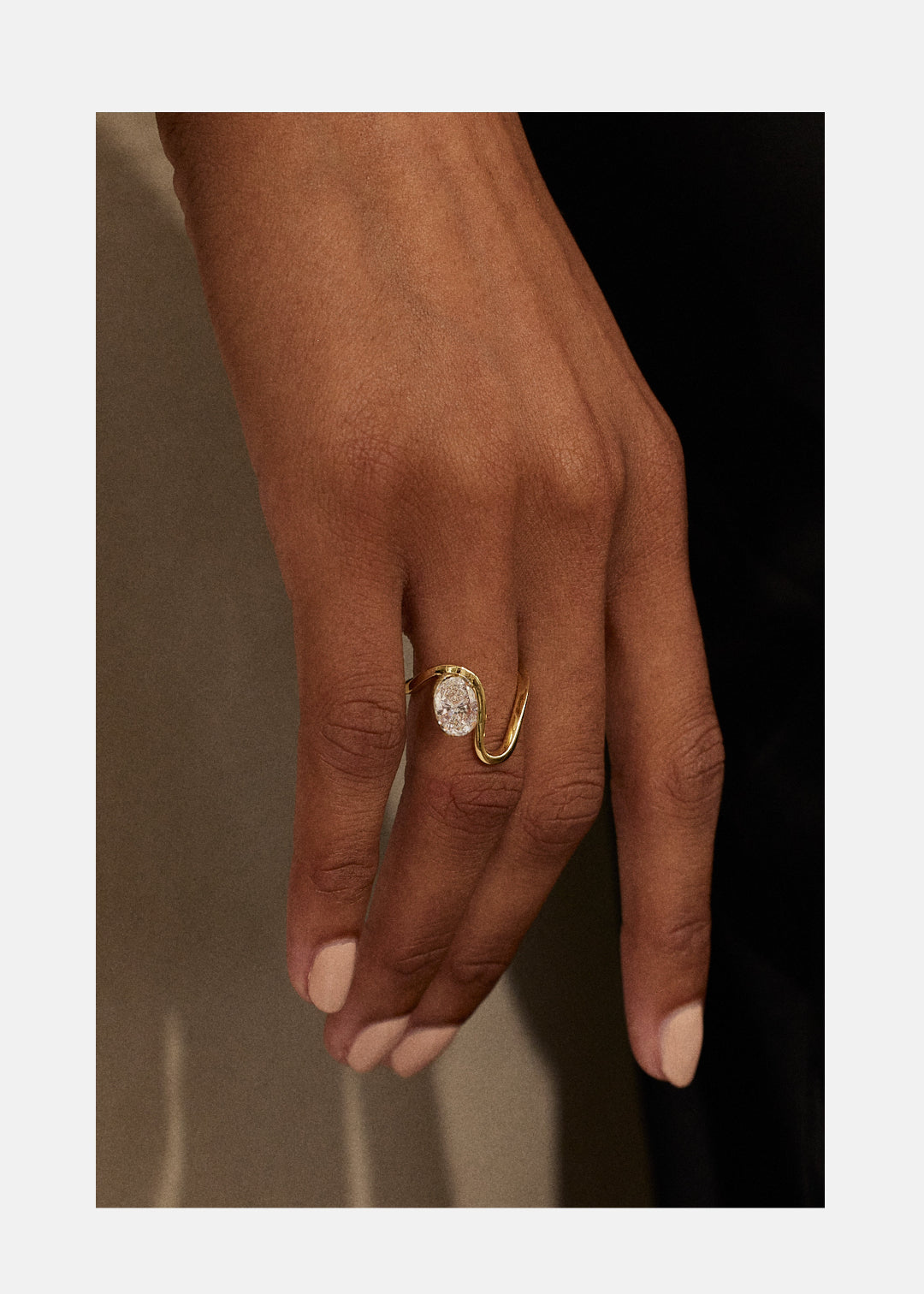 Oval Diamond Trace Ring – KATKIM