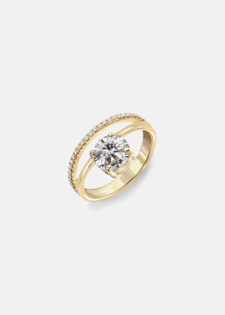 Diamond Sunset Pavé Ring