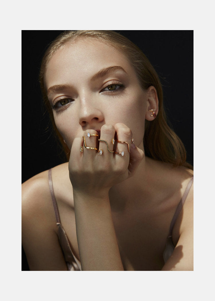 Marquise Farris Pavé Ring – KATKIM